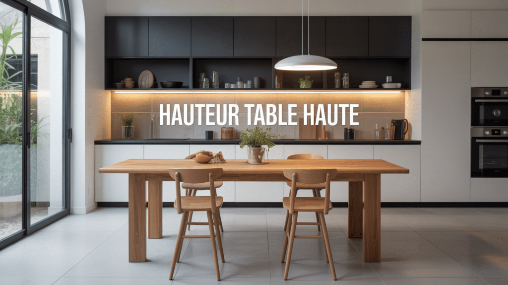 Hauteur Table Haute : Choisir la Bonne Dimension